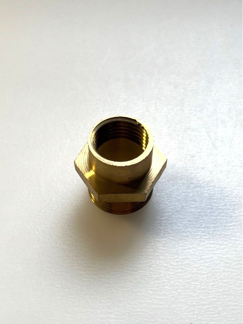 Brass Hex Pipe Fitting Bushing Adapter (new), Furniture & Home Living ...