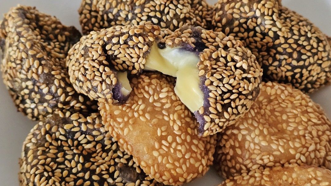 Buchi cheese / ube buchi cheese, Food & Drinks, Homemade Bakes on Carousell