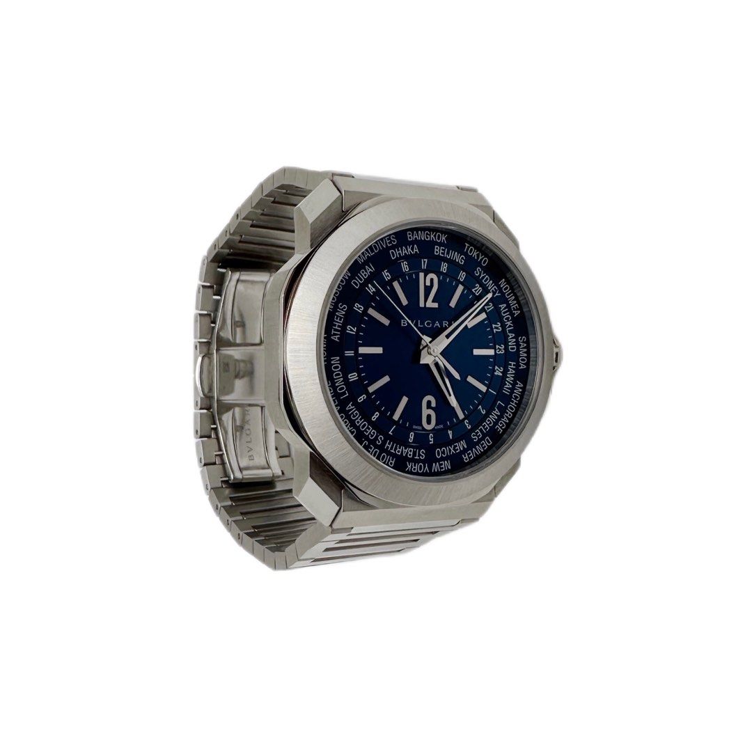 Bvlgari Octo Roma 103481 GMT World Timer, Luxury, Watches on Carousell