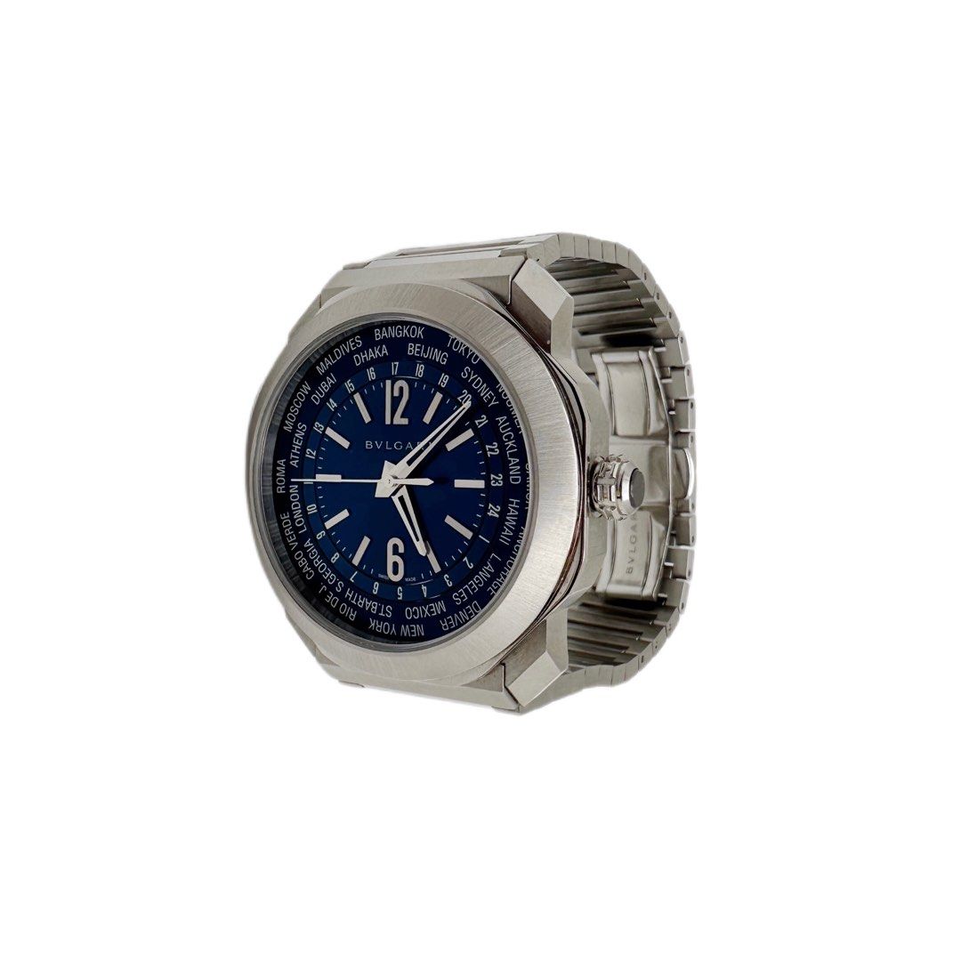 Bvlgari Octo Roma 103481 GMT World Timer, Luxury, Watches on Carousell