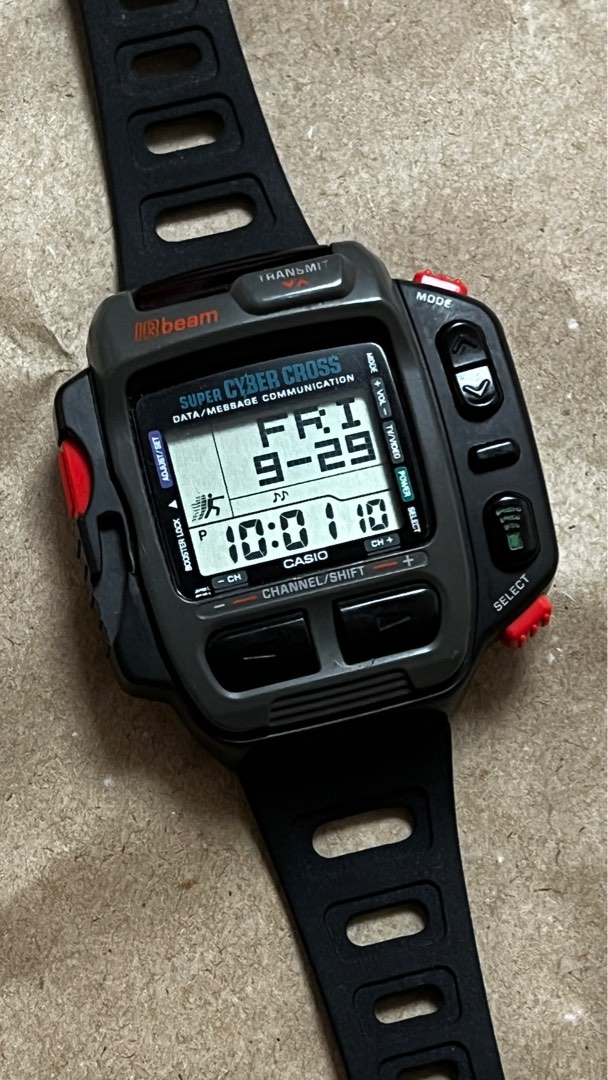 Casio Super Cyber Cross JG-200 Vintage Digital Watch Tested Working, 名牌 ...