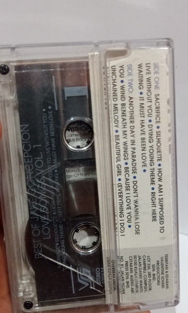 [CASSETTE] JAKE CONCEPCION - BEST OF LOVE SONG VOL 1, Hobbies & Toys ...