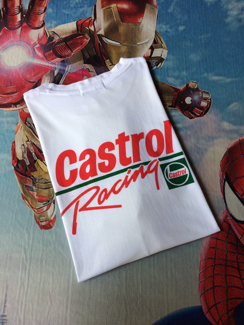 Castrol Racing T-shirt, Men's Fashion, Tops & Sets, Tshirts & Polo ...