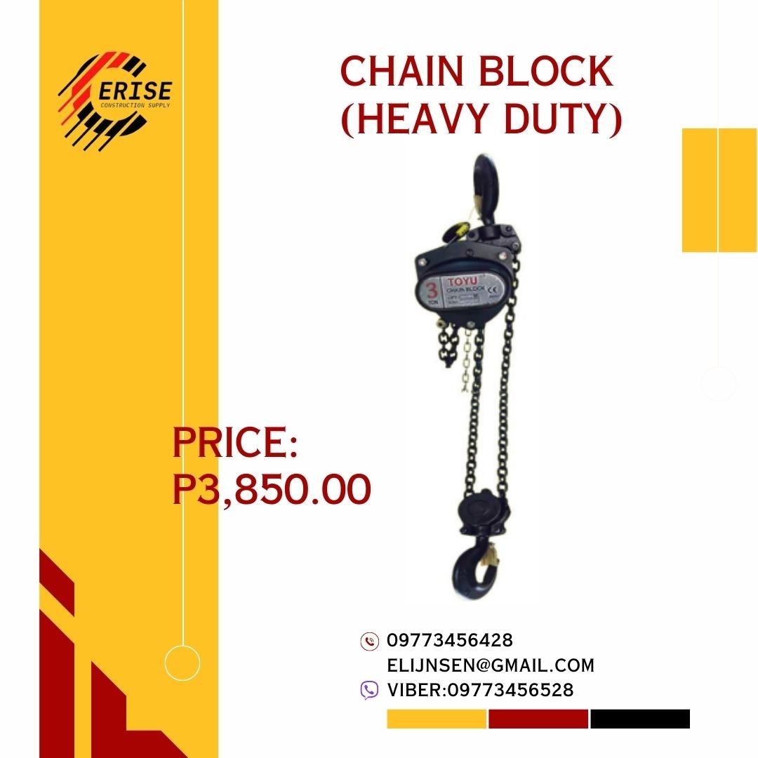 CHAIN BLOCK HEAVY DUTY, Commercial & Industrial, Construction ...