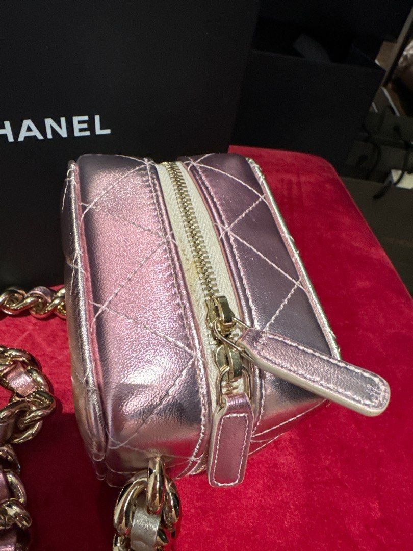 Chanel Gradient Pink Vanity Square, Luxury, Bags & Wallets on Carousell