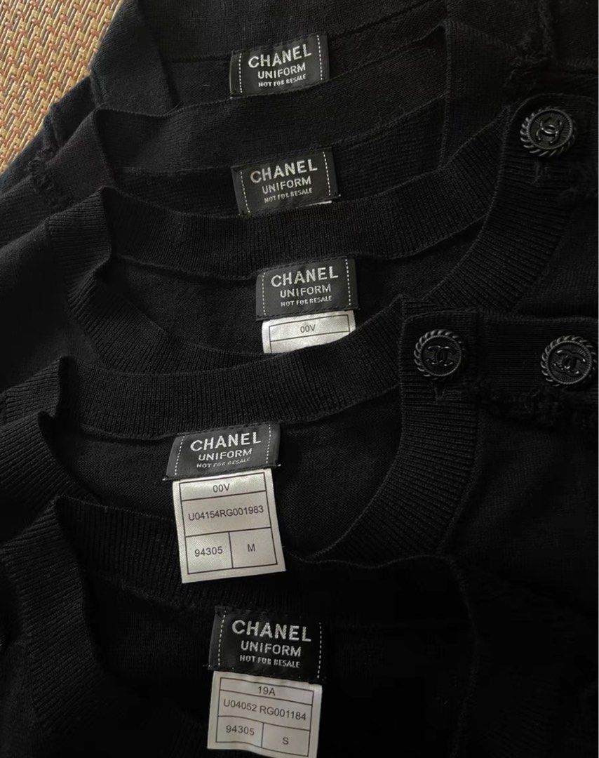 Chanel Uniform Jacket, 女裝, 上衣, T-shirt - Carousell