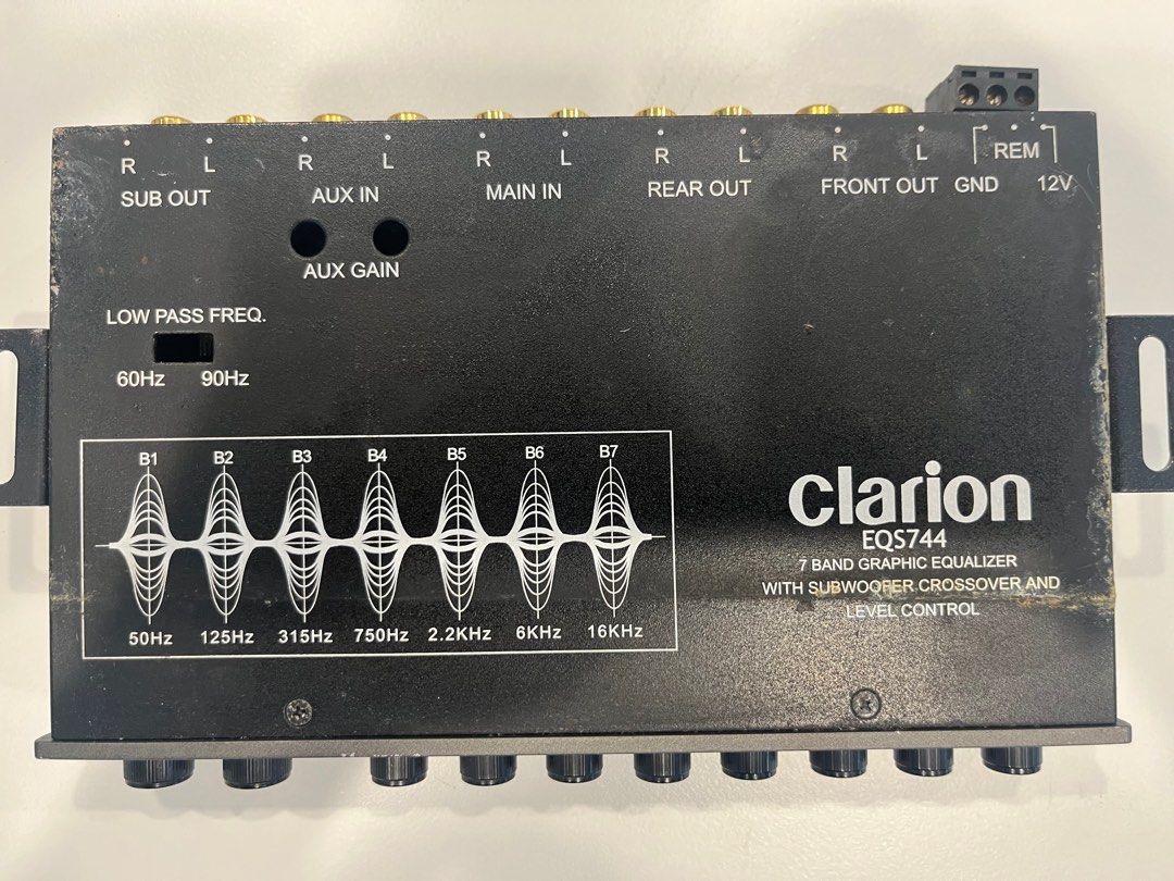 Clarion EQS744 7-band equaliser, Car Accessories, Accessories on Carousell