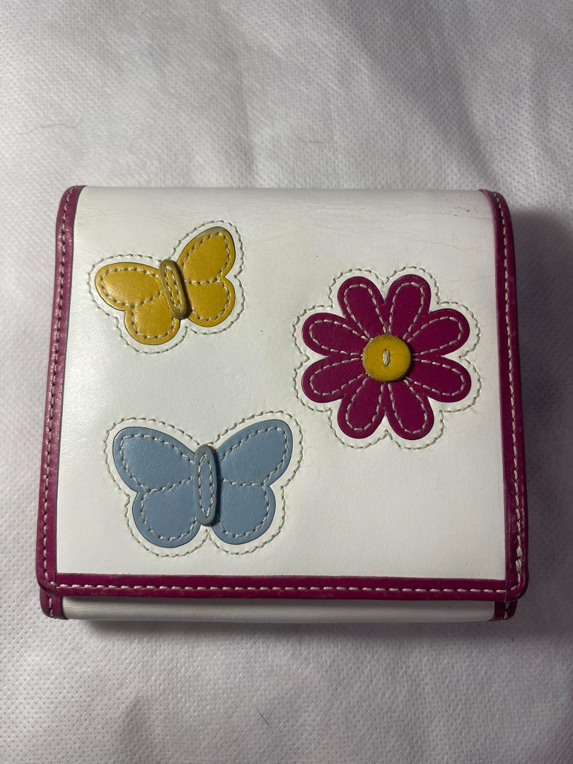 Coach Pink Butterfly Wallets for Women, Luxury, Bags & Wallets on Carousell