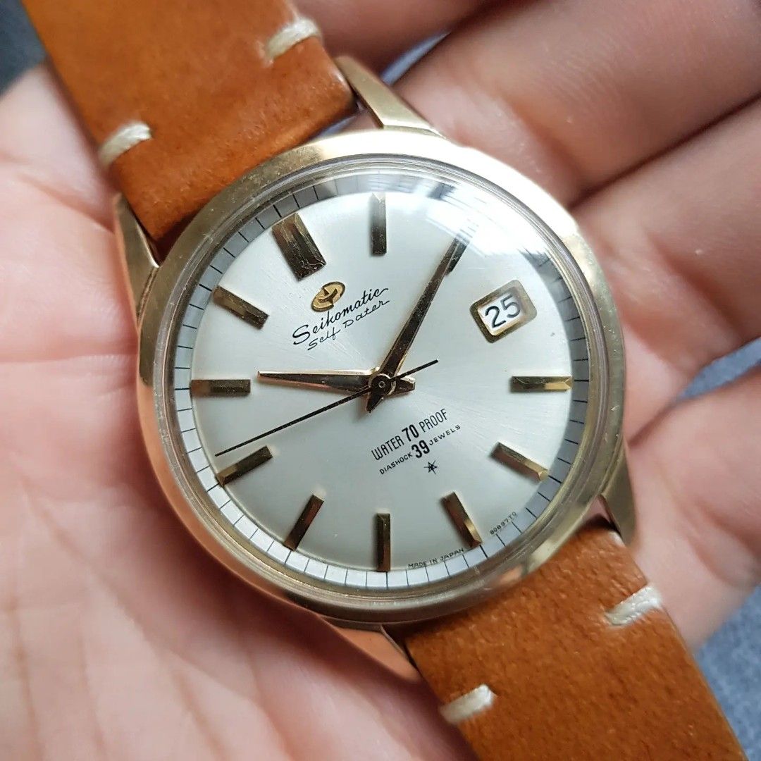 Collector Grade - Cap Gold Seikomatic Self Dater 39J, Men's Fashion, Watches & Accessories ...