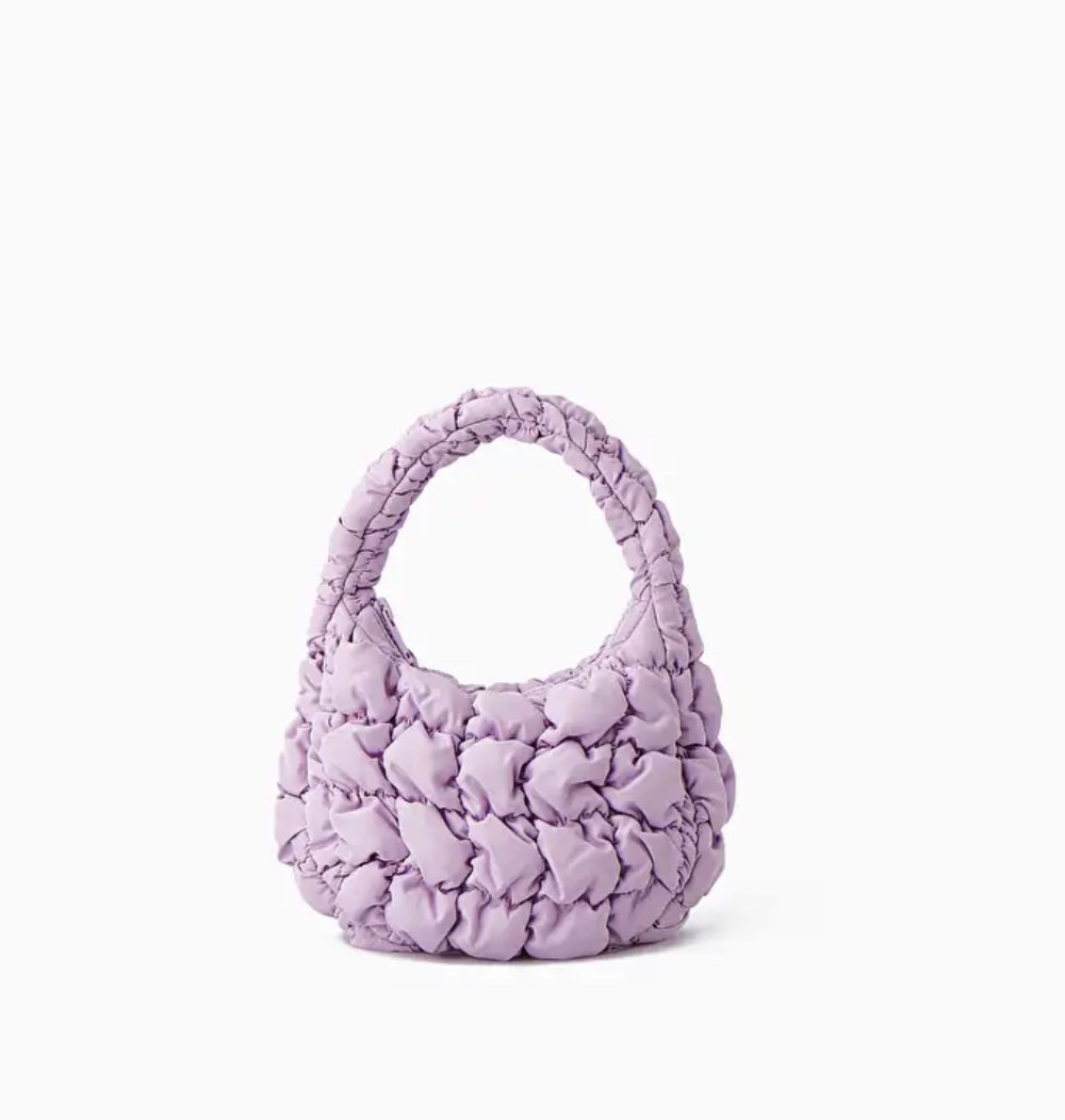 COS Lilac Micro Quilted Bag, Women's Fashion, Bags & Wallets, Tote Bags ...
