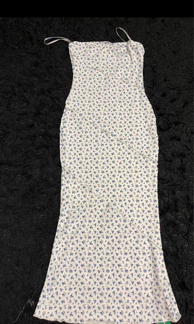 cottagecore barbie tube maxi dress, Women's Fashion, Dresses & Sets ...