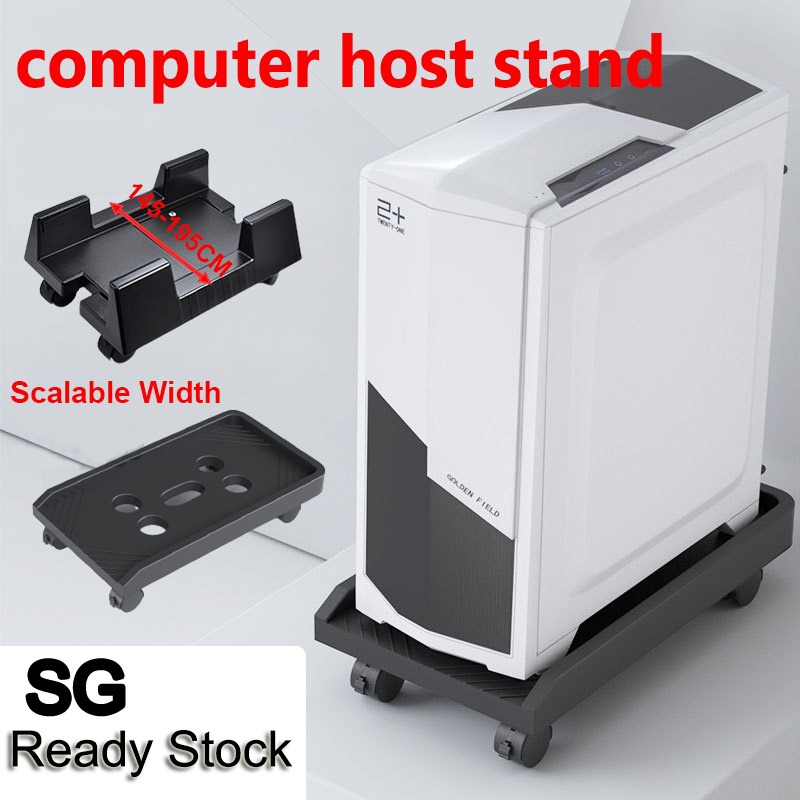 Cpu Stand With Wheels Computer Host Stand Cases Host Bracket Cooling ...