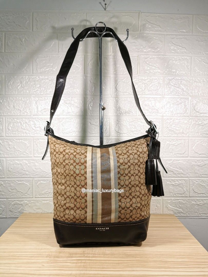 Crossbody COACH *Legacy Stripe Signature Convertible Duffle Shoulder ...