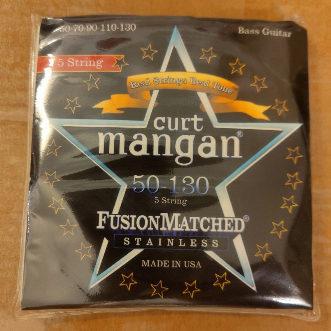Curt Mangan Bass Strings 5 strings Stainless Steel, Hobbies & Toys ...