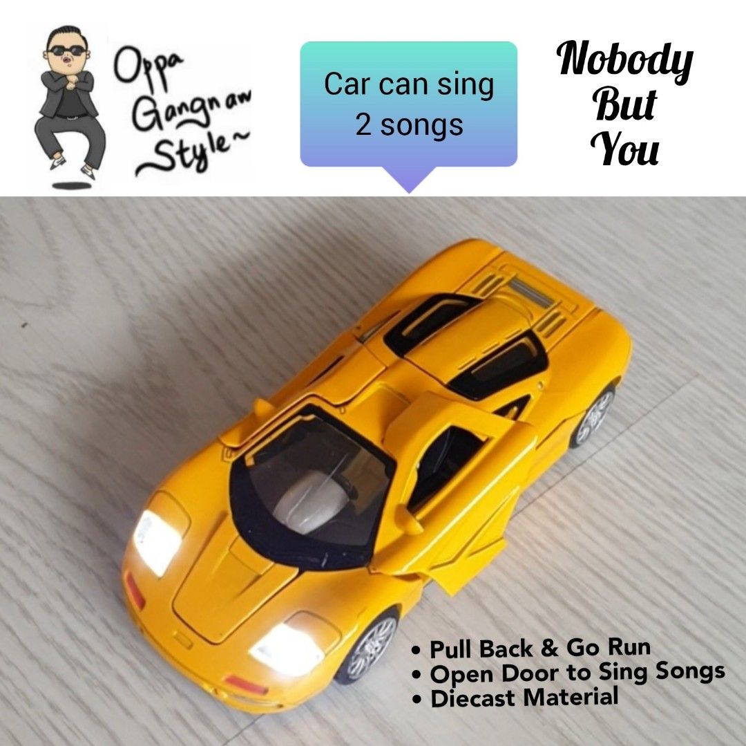 Diecast Singing Car - Can Sing 2 Korean Songs ( Oppa Gangnan Style ...
