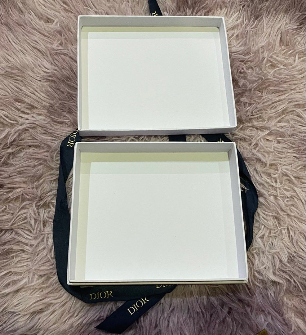Dior Paper Box with Ribbon, Furniture & Home Living, Home Improvement ...