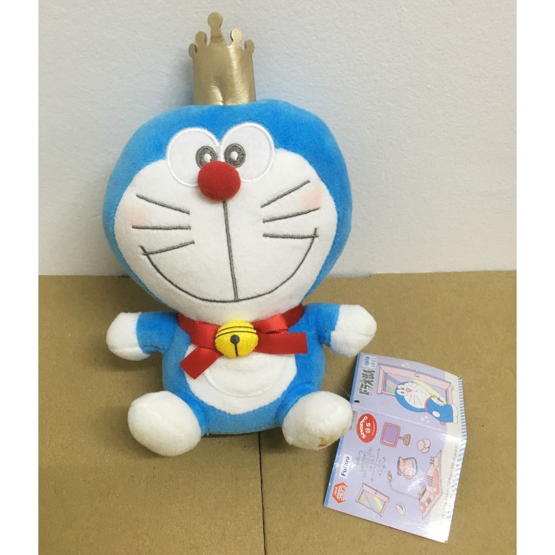 Doraemon with Crown Birthday Plush Toy by FuRyu Japan / 18cm, Hobbies ...