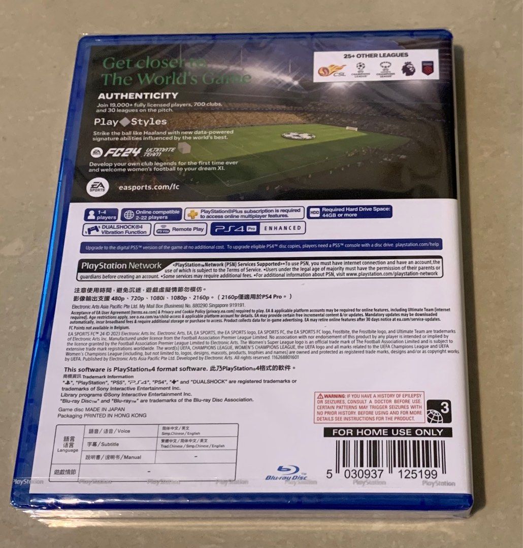 EA FC24 PS4 Original Authentic 100% EA Sports FC 24 Playstation 4 CD ...