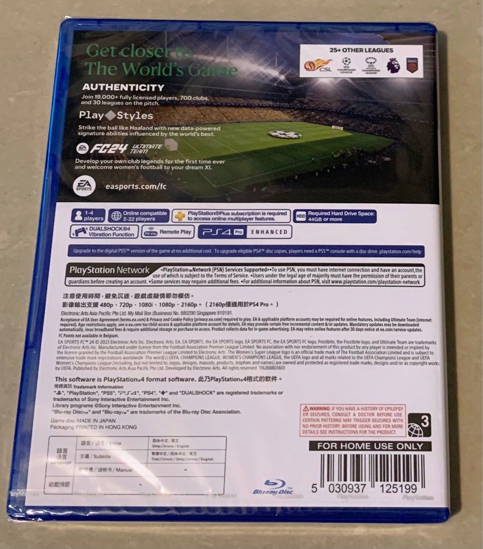 EA FC24 PS4 Original Authentic 100% EA Sports FC 24 Playstation 4 CD ...