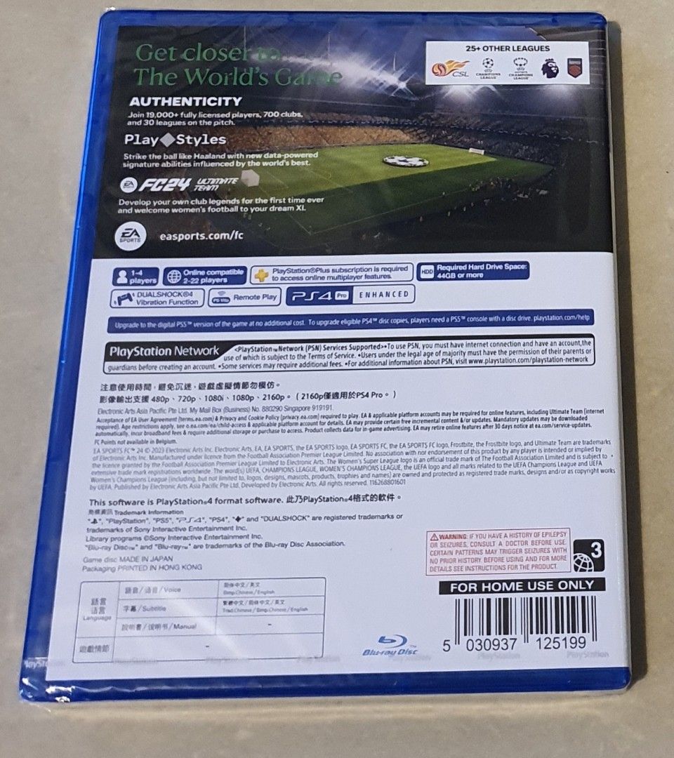 EA Sports FC24 Playstation 4 Original Authentic Sony 100% EA FC 24 PS4 ...