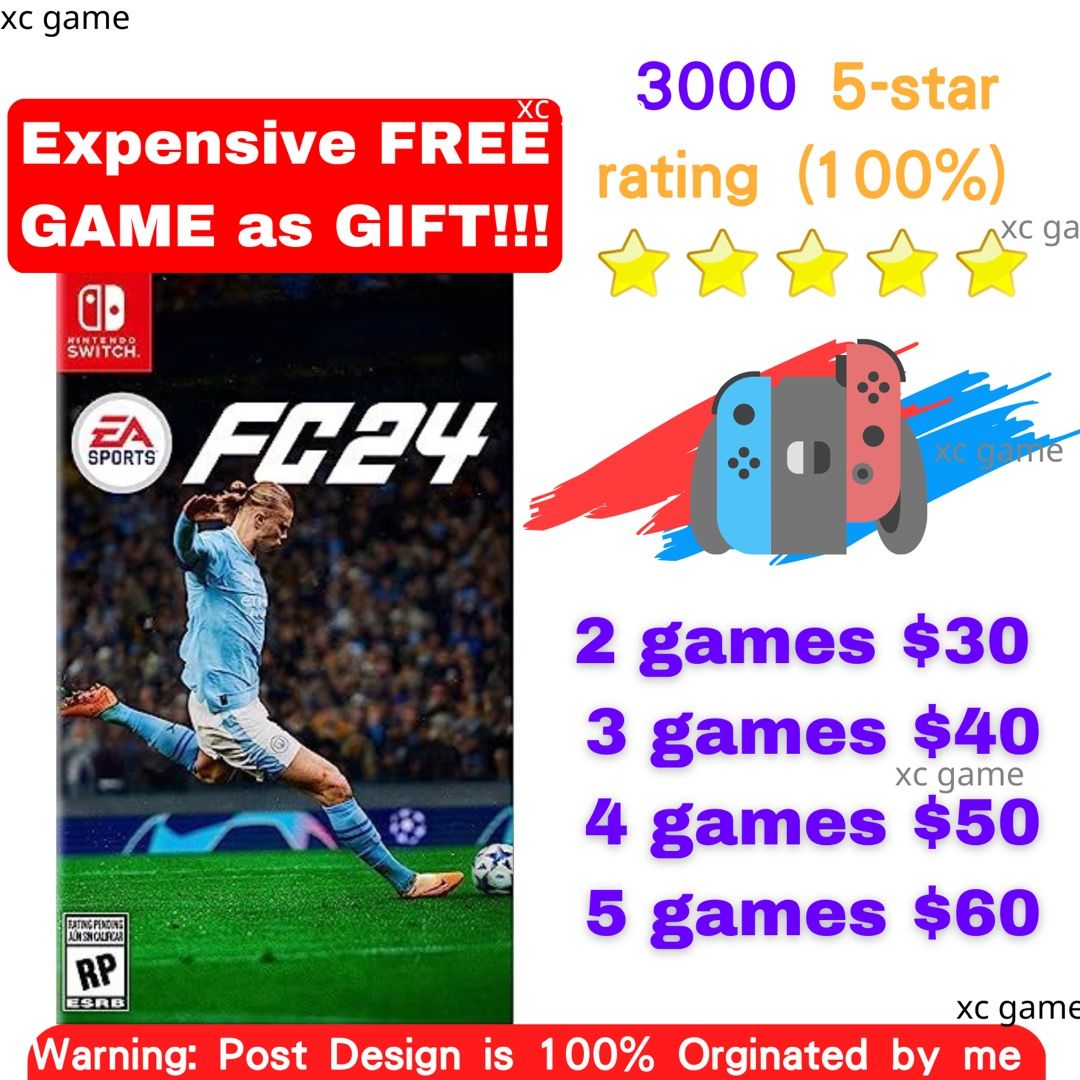 FC 24 EA SPORTS Nintendo switch game, Video Gaming, Video Games ...