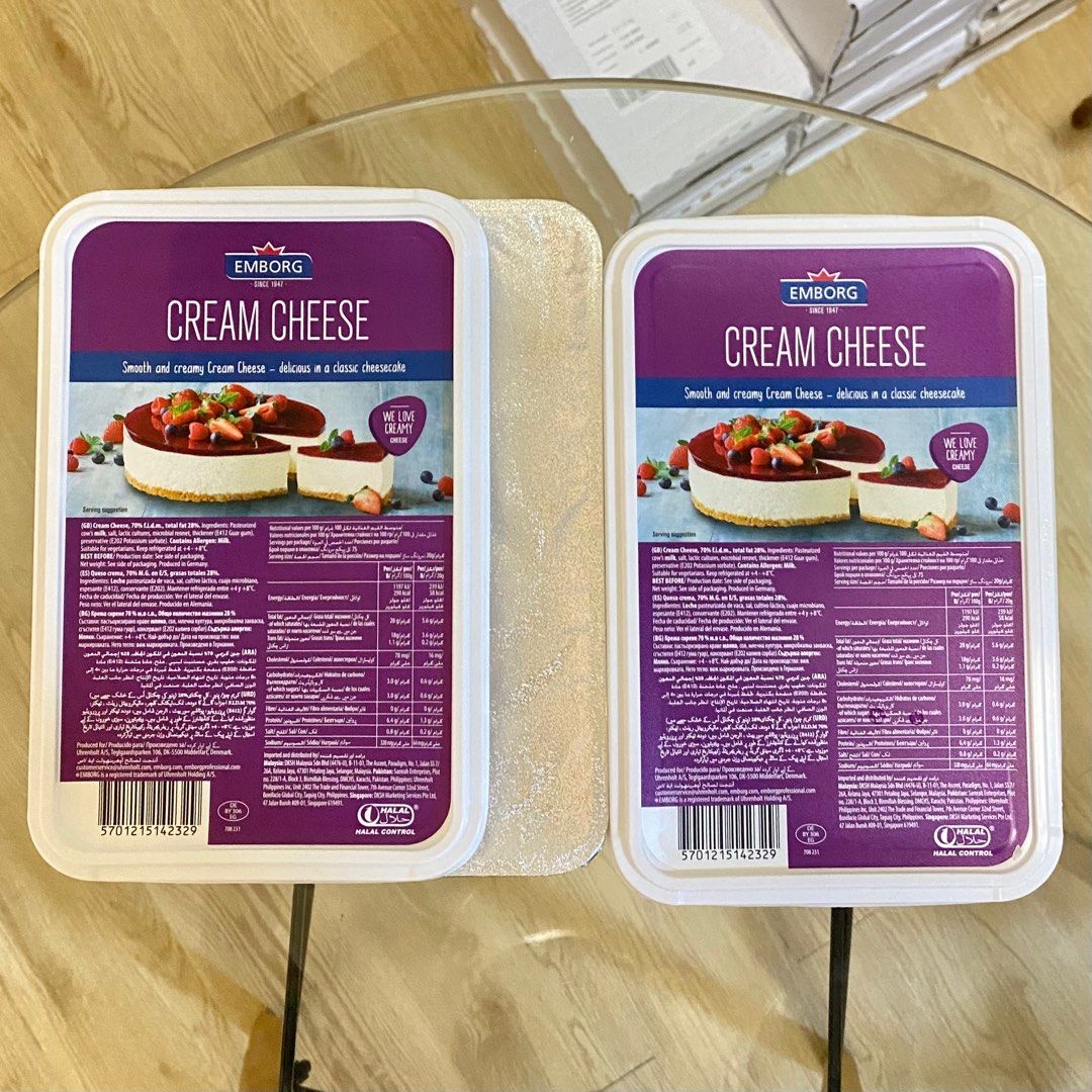 Emborg Cream Cheese Tub 1.5kgs, Food & Drinks, Chilled & Frozen Food on ...