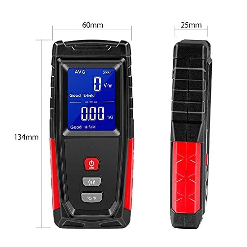 EMF Tester, Electromagnetic Radiation Detector, Rechargeable Digital ...