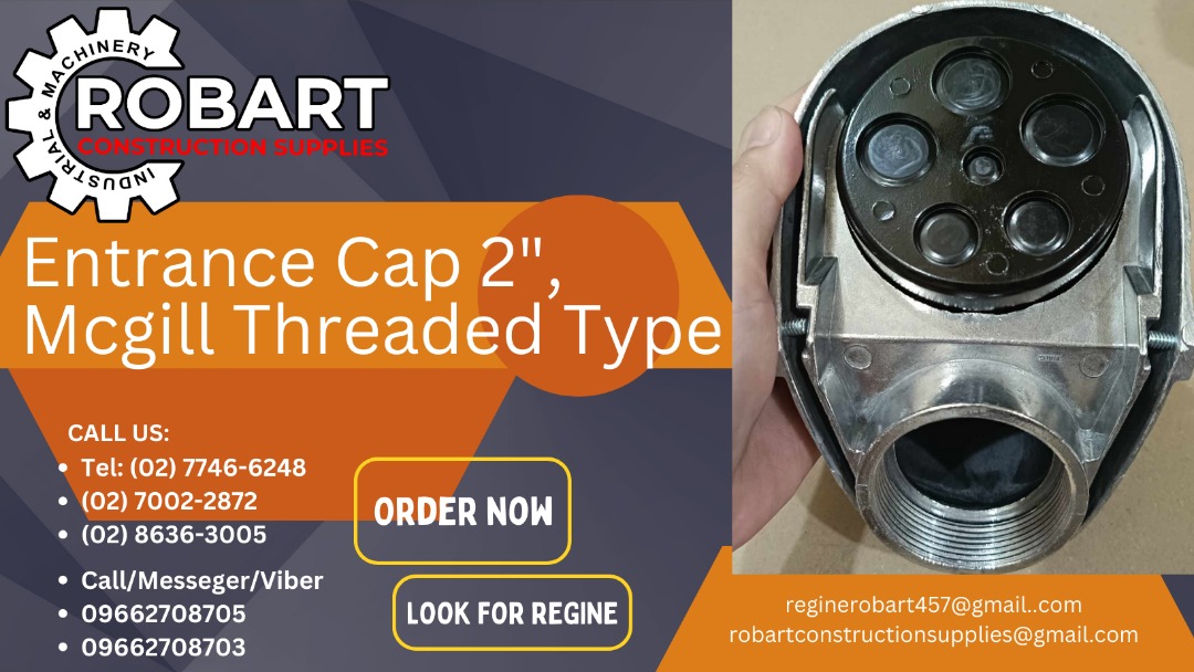 Entrance Cap 2", Mcgill Threaded Type, Commercial & Industrial ...
