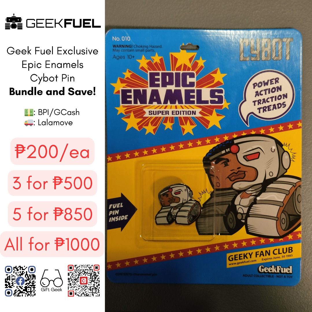 Epic Enamels Justice League Cyborg Pin Brooch Lapel, Hobbies & Toys ...