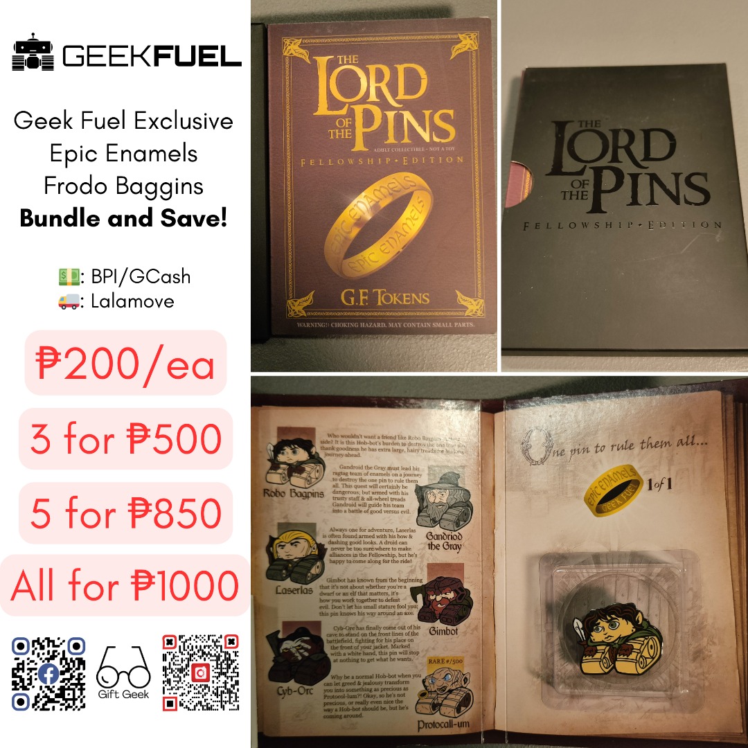 Epic Enamels Lord of the Rings Frodo Baggins Pin Lapel Brooch, Hobbies ...