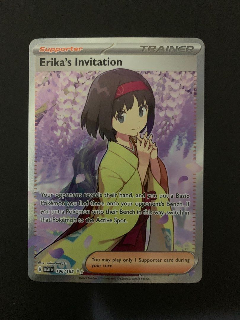 Erika Invitation Full Art (FA) & SIR | Pokemon 151 Scarlet & Violet ...