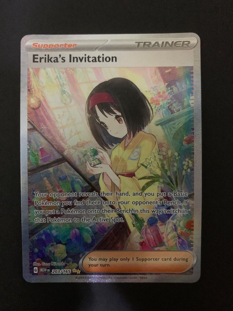 Erika Invitation Full Art (FA) & SIR | Pokemon 151 Scarlet & Violet ...