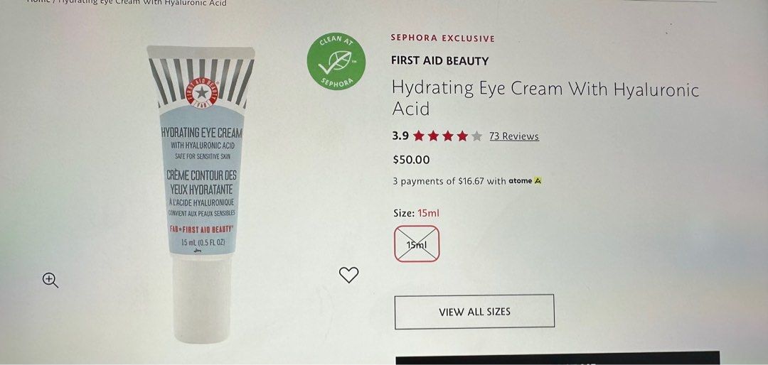 FAB Cream/ eyes cream, Beauty & Personal Care, Face, Face Care on Carousell