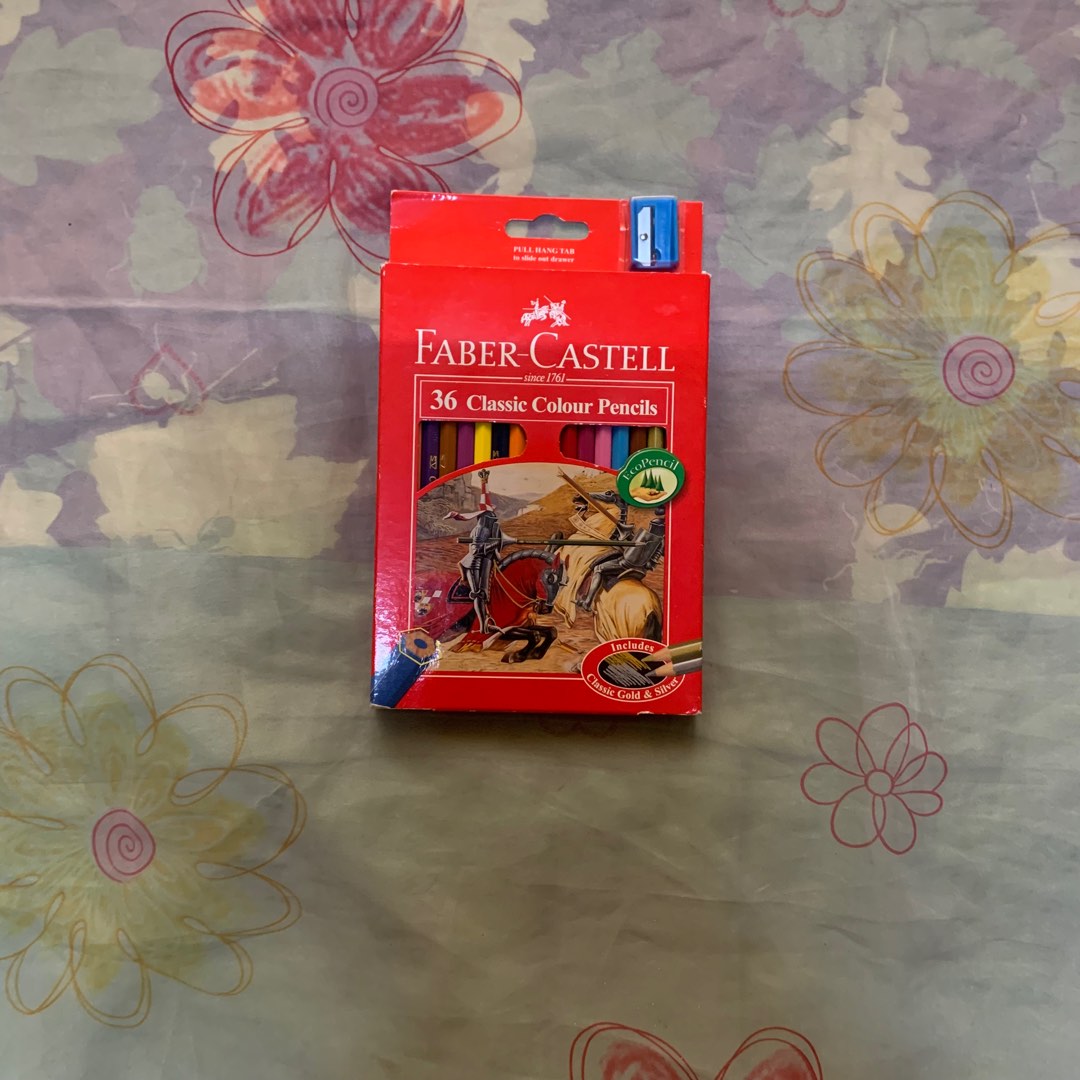 FABER-CASTELL 36 Classic Colour Pencils, Hobbies & Toys, Stationary ...