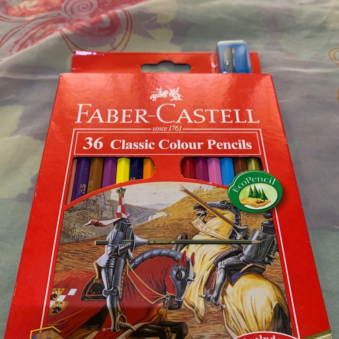 FABER-CASTELL 36 Classic Colour Pencils, Hobbies & Toys, Stationary ...