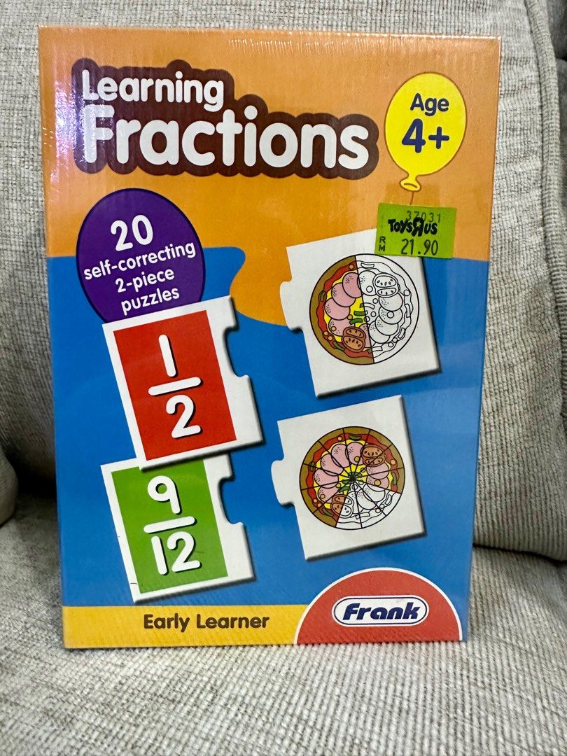 Flash cards - Learning fractions, Hobbies & Toys, Books & Magazines ...