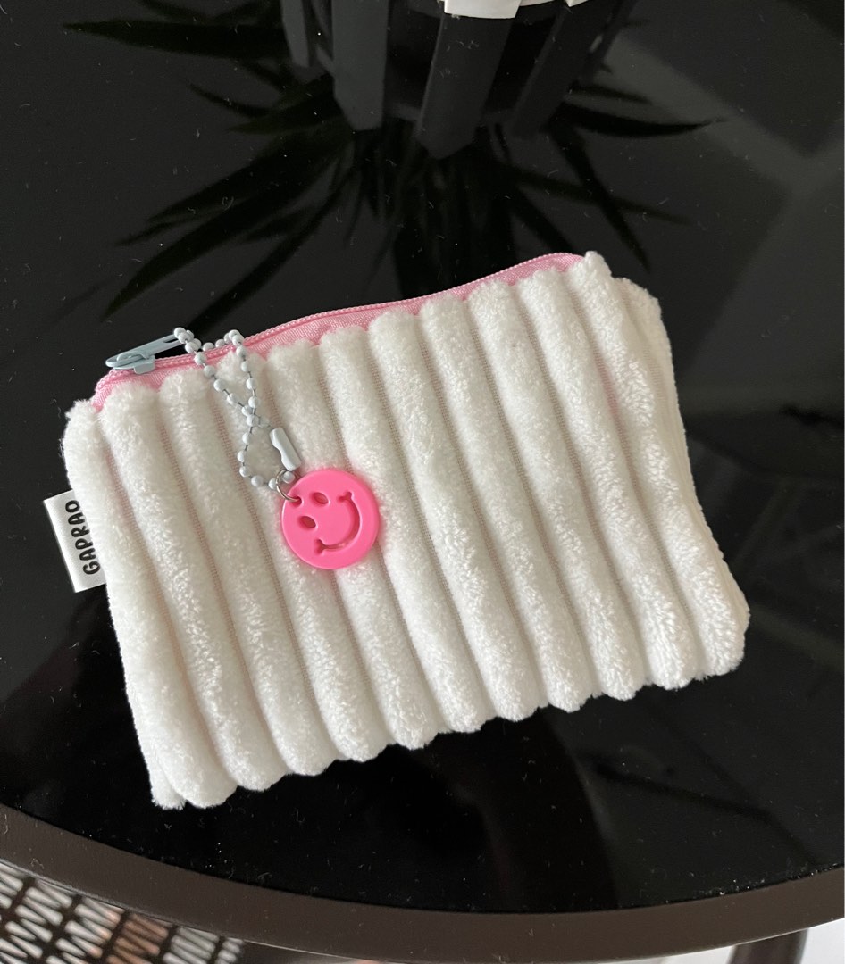 Fluffy white pouch wallet, Women's Fashion, Bags & Wallets, Purses ...