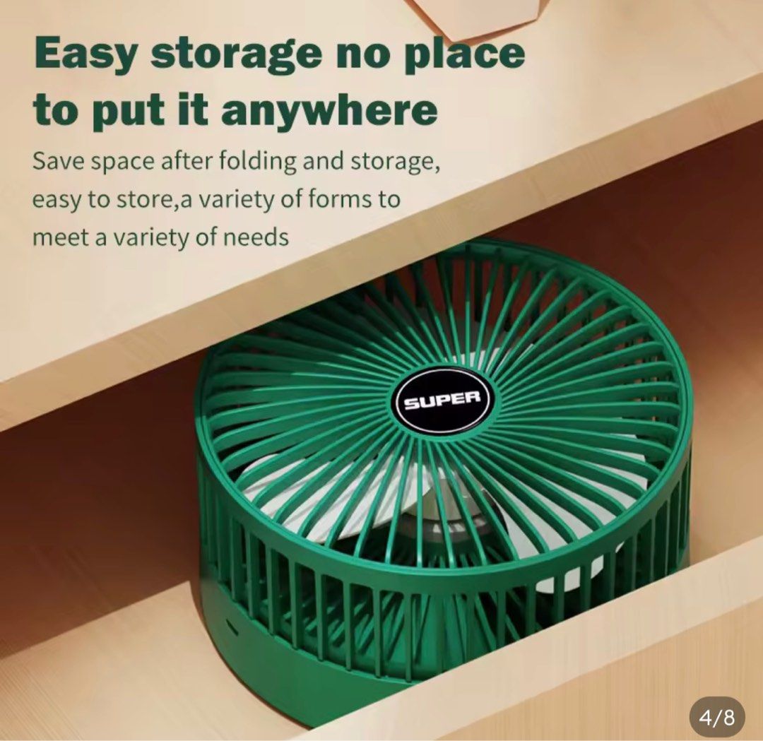 Folding Portable Fan, Furniture & Home Living, Lighting & Fans, Fans on ...