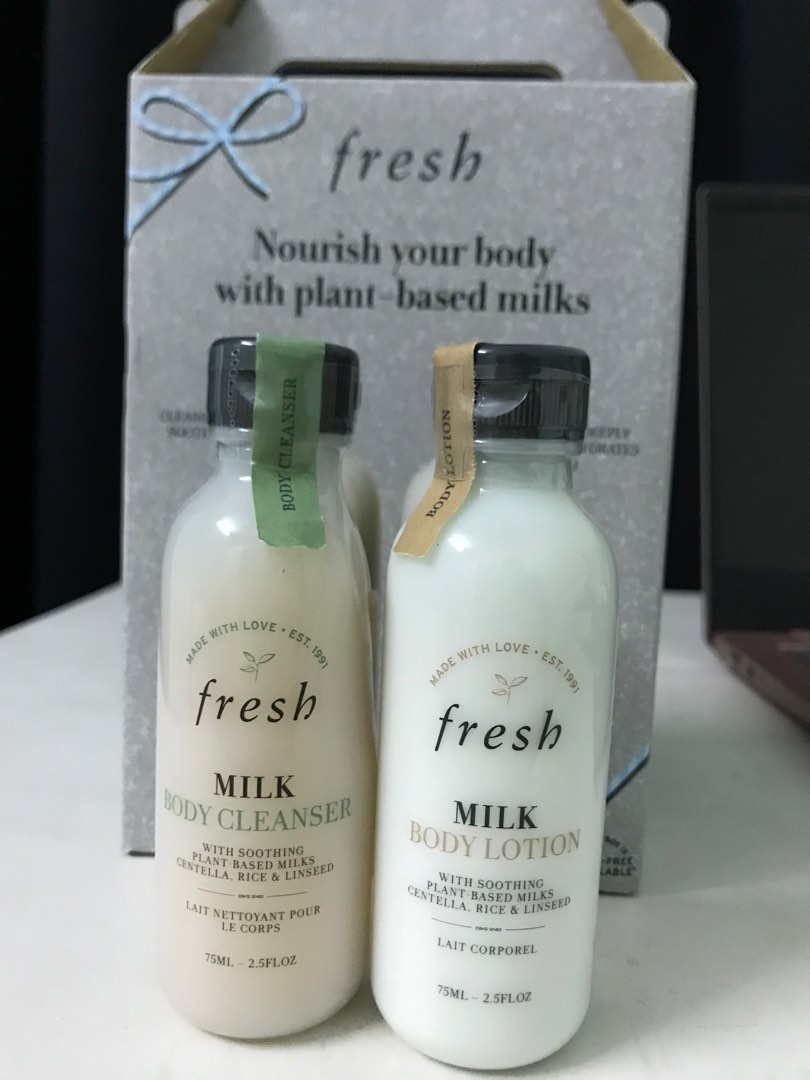 Fresh Inc travel pack Milk Body Cleanser + Body Lotion, Beauty ...