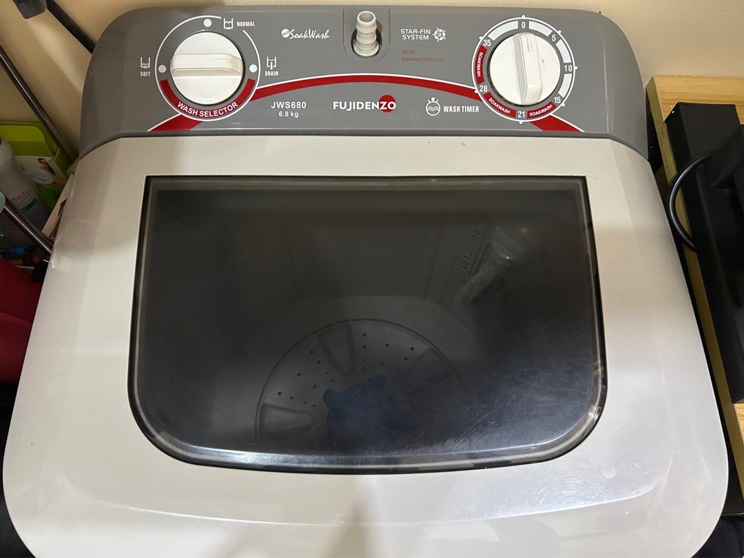Fujidenso 6.8kg Single Tub Washing Machine, TV & Home Appliances ...