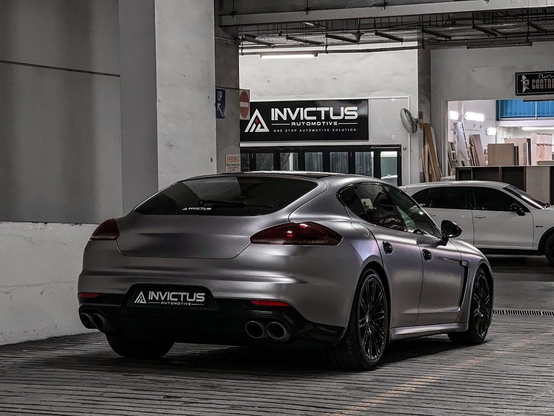 FULL BODY WRAP - PORSCHE PANAMERA - SATIN CARBON GREY, Car Accessories ...