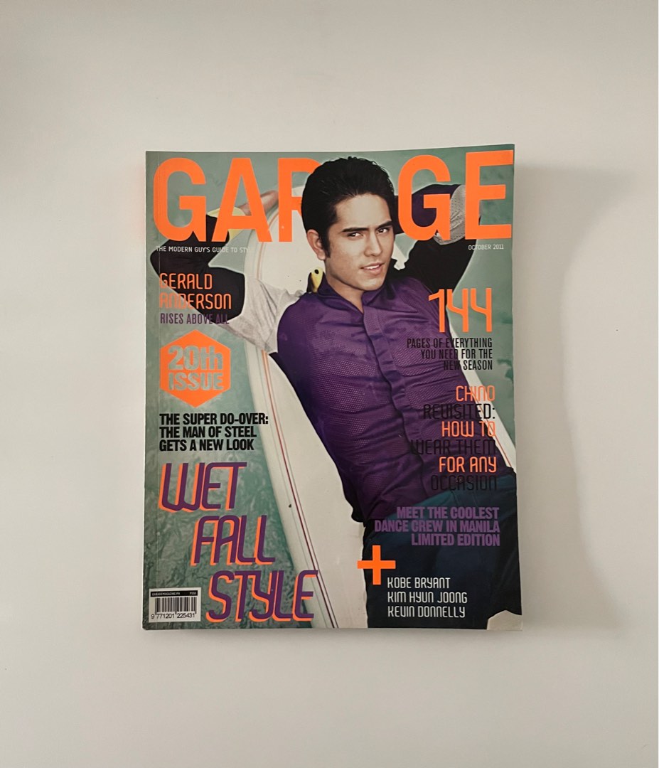 Garage Magazine Gerald Anderson Issue, Hobbies & Toys, Books ...