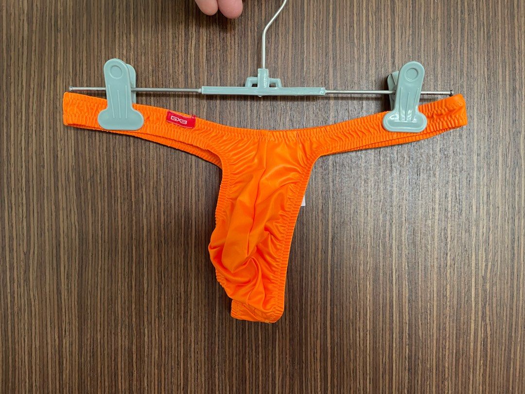 GX3 gloss neon micro g-string, orange, Men's Fashion, Bottoms, New ...