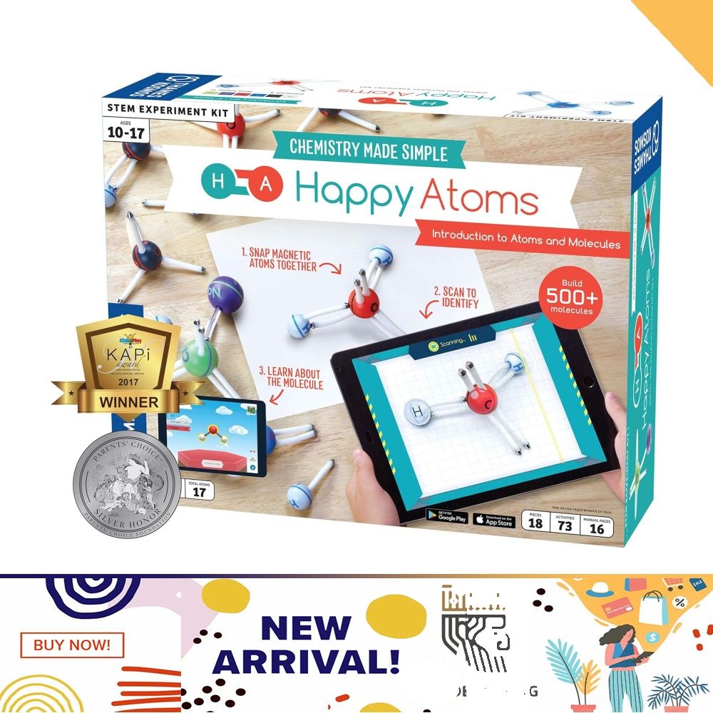 Happy Atoms Magnetic Molecular Modeling Introductory Set | Intro To ...