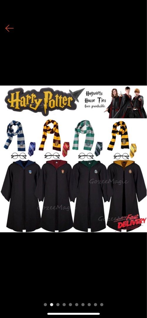 Harry Potter hufflepuff cloak costume, Women's Fashion, Dresses & Sets ...