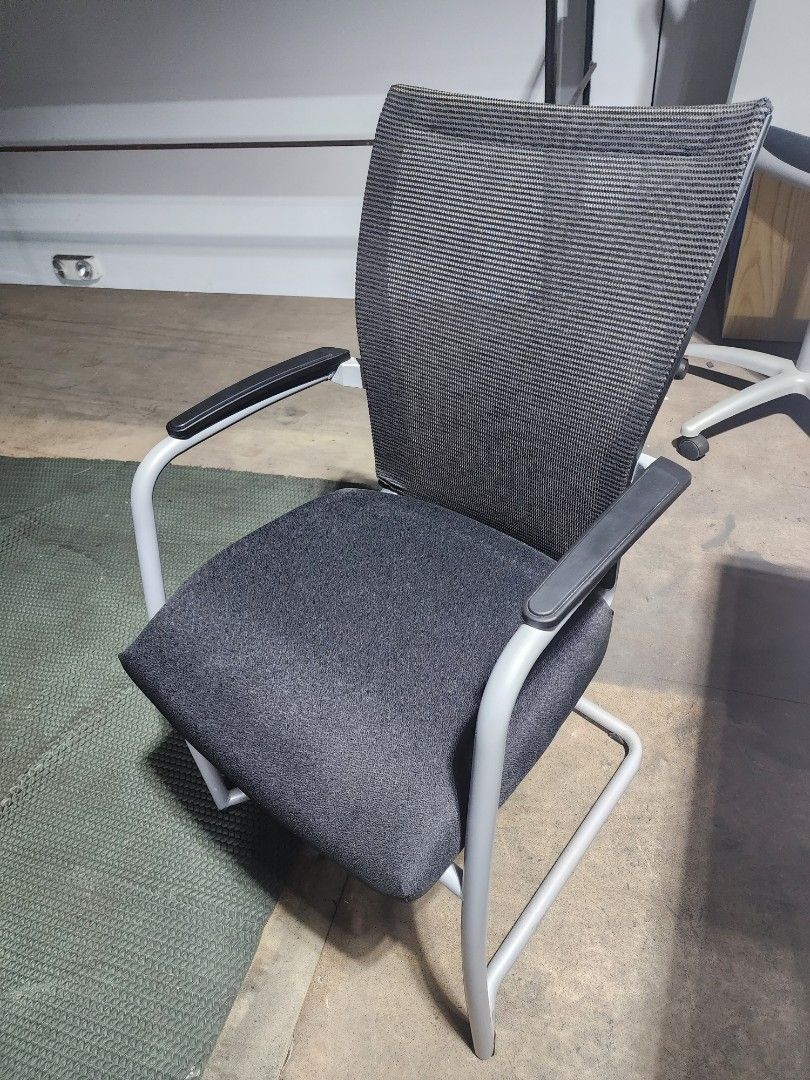 Haworth X99 Office Mesh Side Guest Reception Chair, Furniture & Home ...