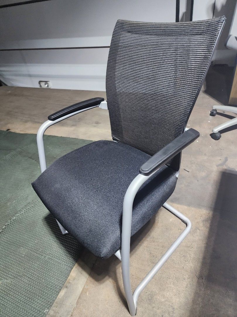 Haworth X99 Office Mesh Side Guest Reception Chair, Furniture & Home ...