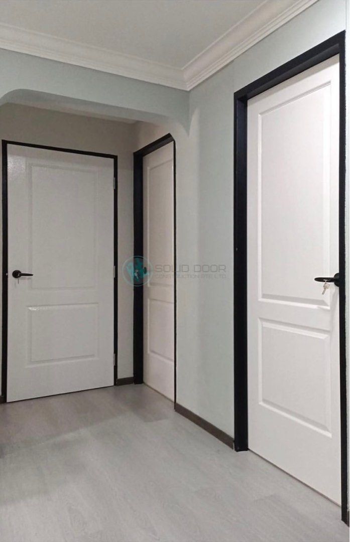 HDB Timber Chipboard Door, Furniture & Home Living, Security & Locks ...