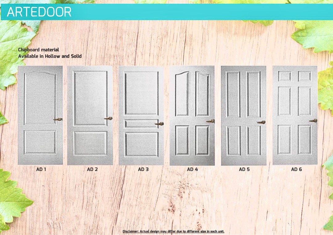 HDB Timber Chipboard Door, Furniture & Home Living, Security & Locks ...