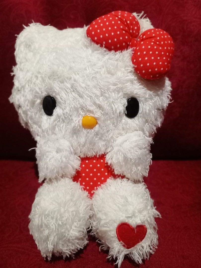 Hello Kitty Furry Red Stuffed Toy, Hobbies & Toys, Toys & Games on ...